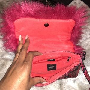 ASOS | Bags | Hot Pink Fur Purse | Poshmark